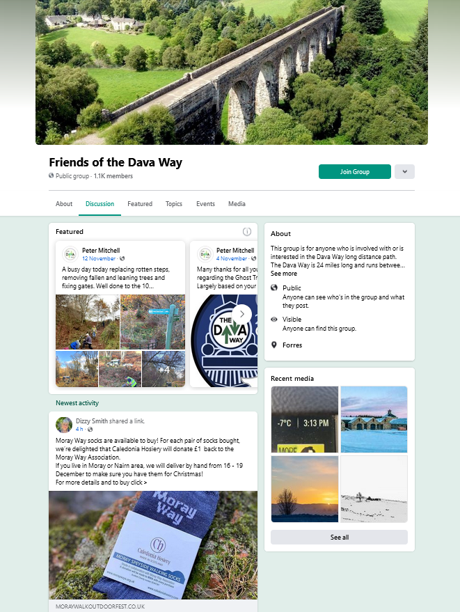 Supporting the Dava Way – The Dava Way